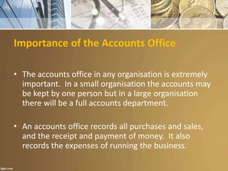 Accounts and financial services | PPTX
