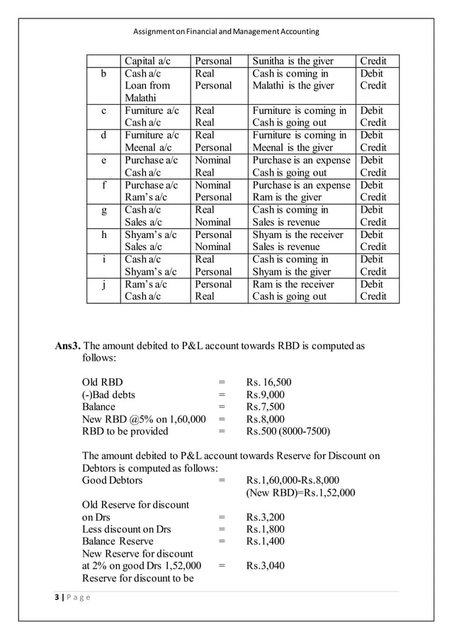 Accounts assignment | PDF