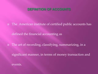 Accounts basics | PPT