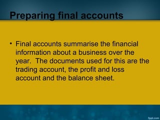 Accounts and Financial services | PPT