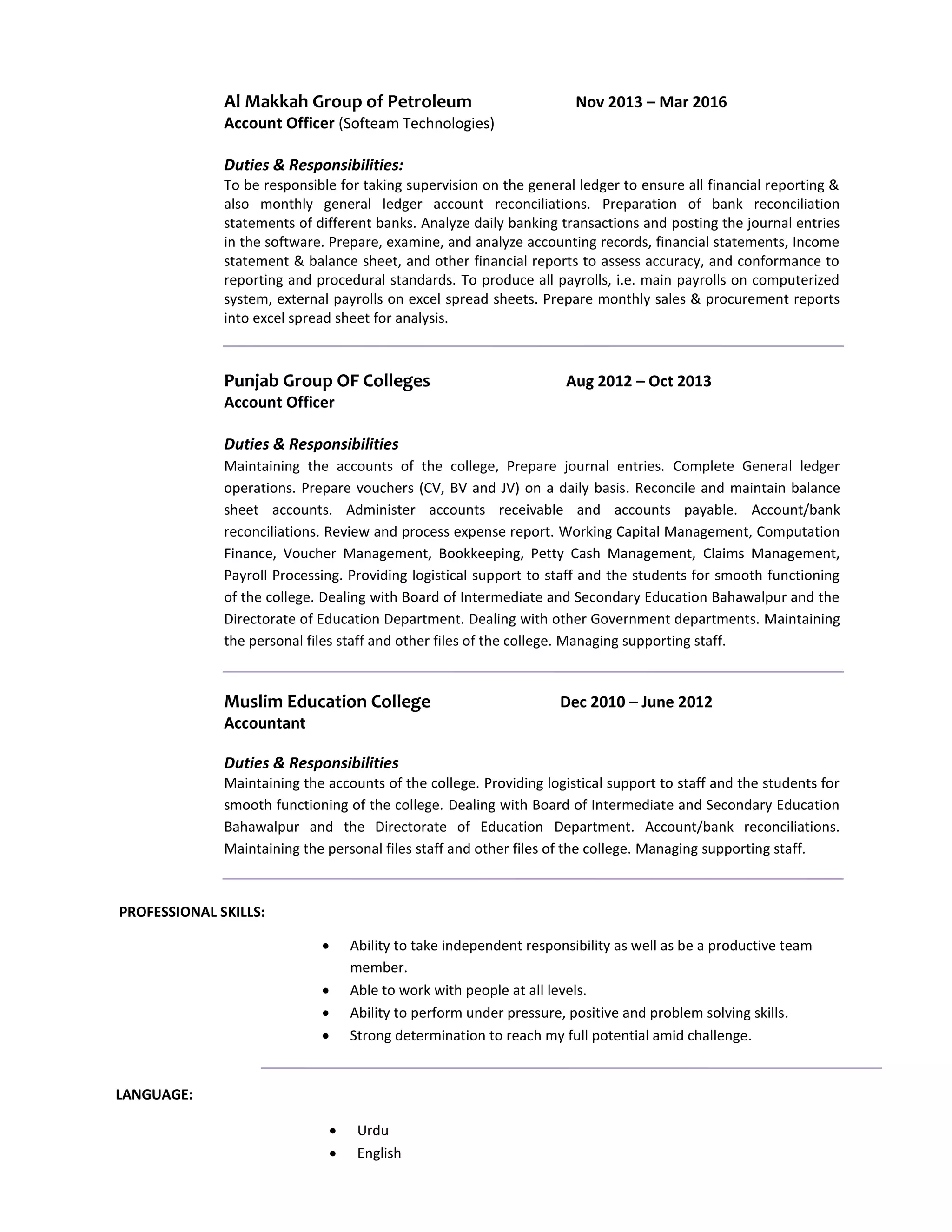 Accounts cv 2017 | PDF