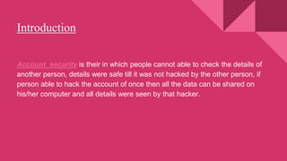 Account security | PPT