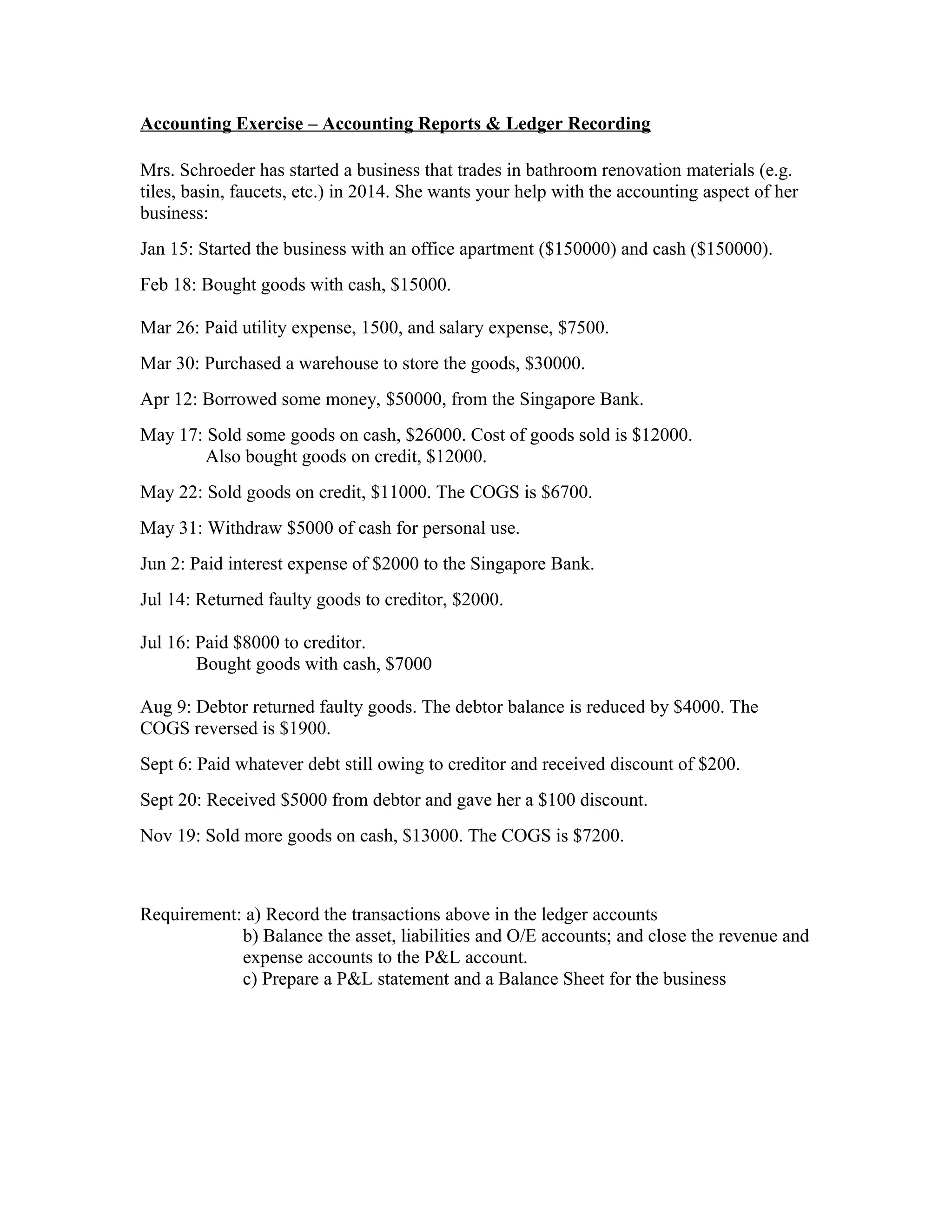 Accounts Exercise 2 2 Doc