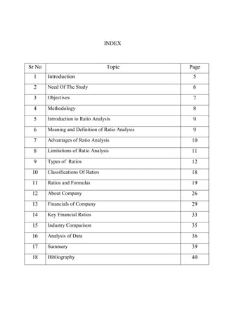 Ratios Analysis | PDF