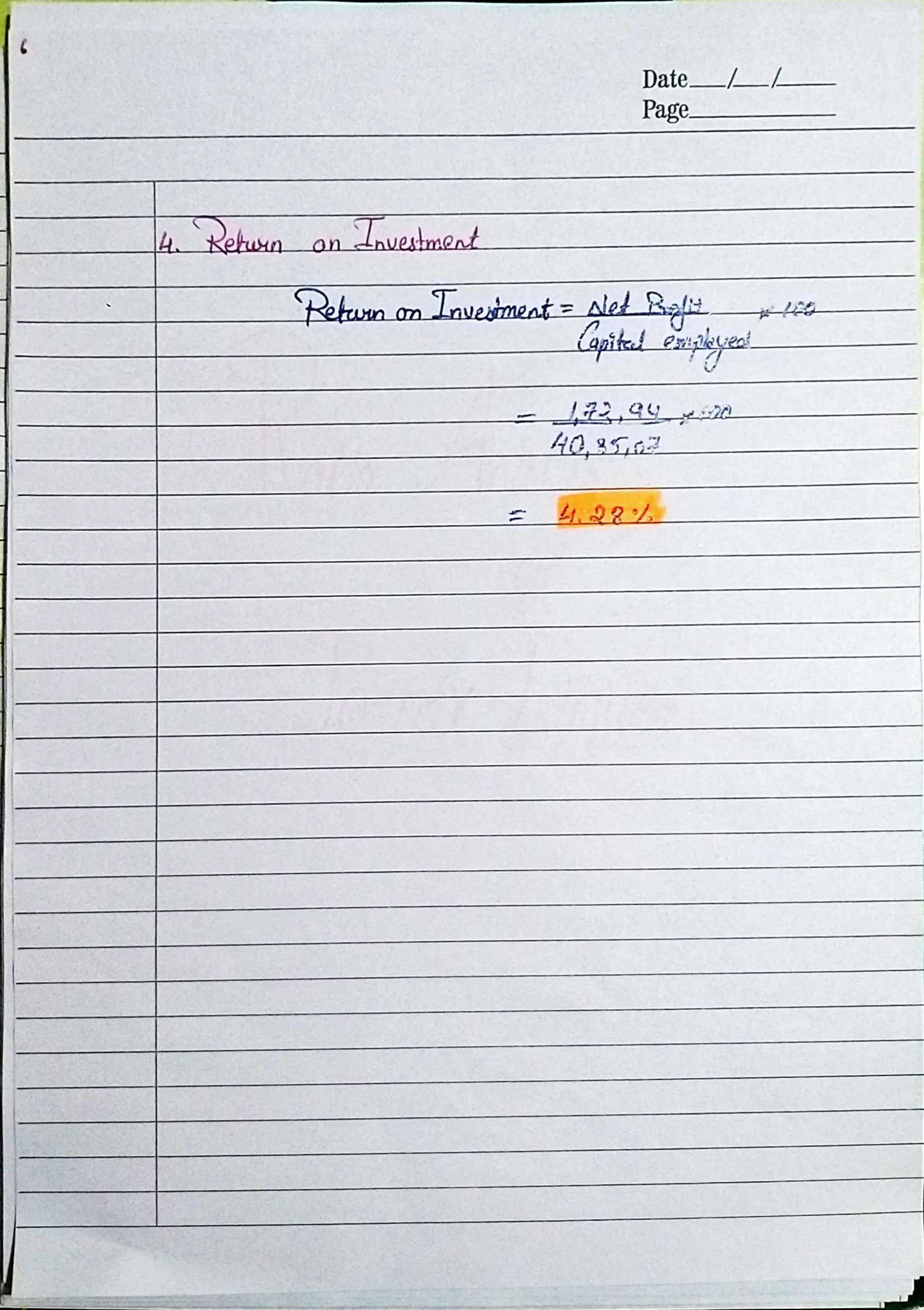 Accounts Class 12 project cash flow statement and ratio analysis | PDF