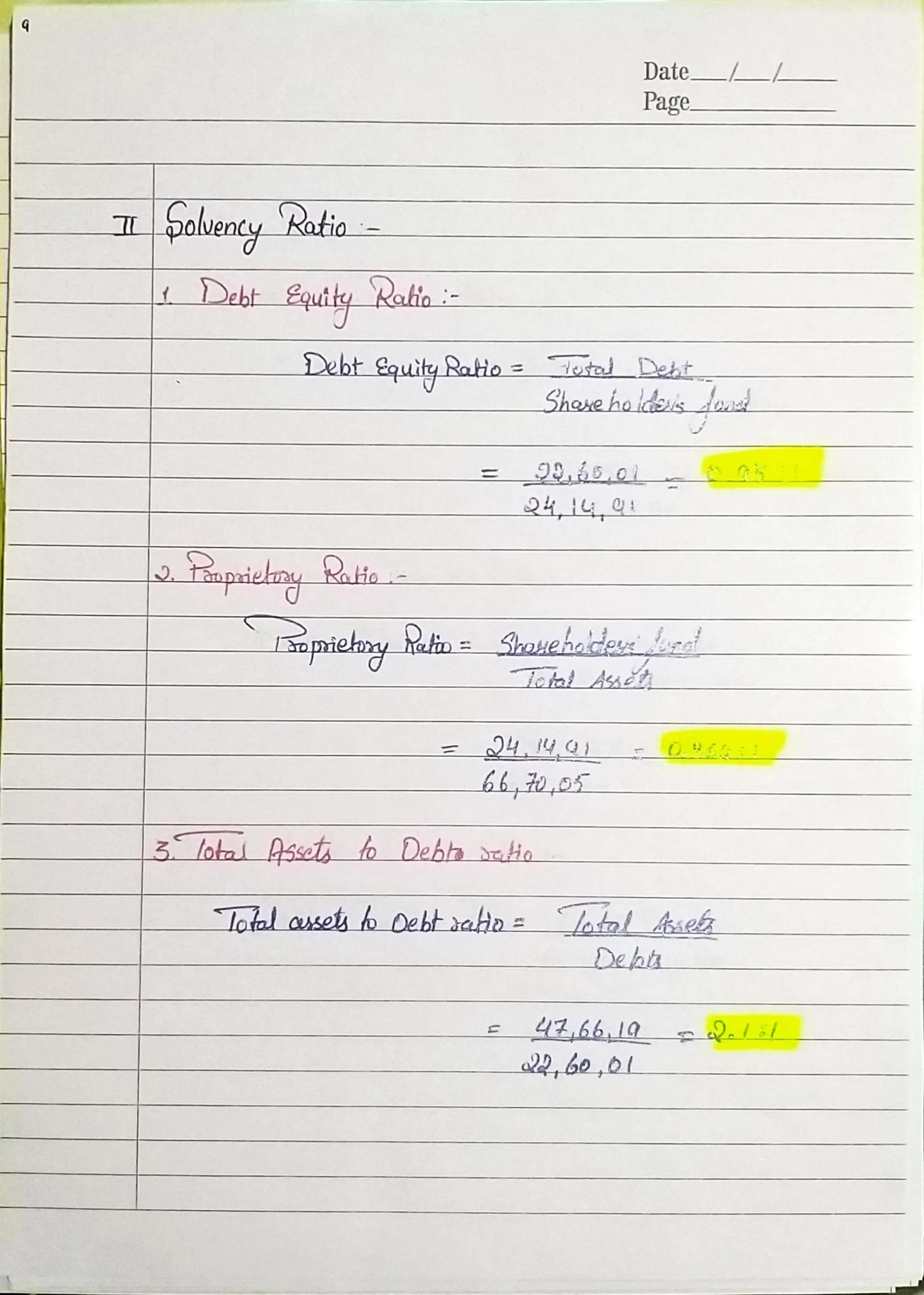 Accounts Class 12 project cash flow statement and ratio analysis | PDF