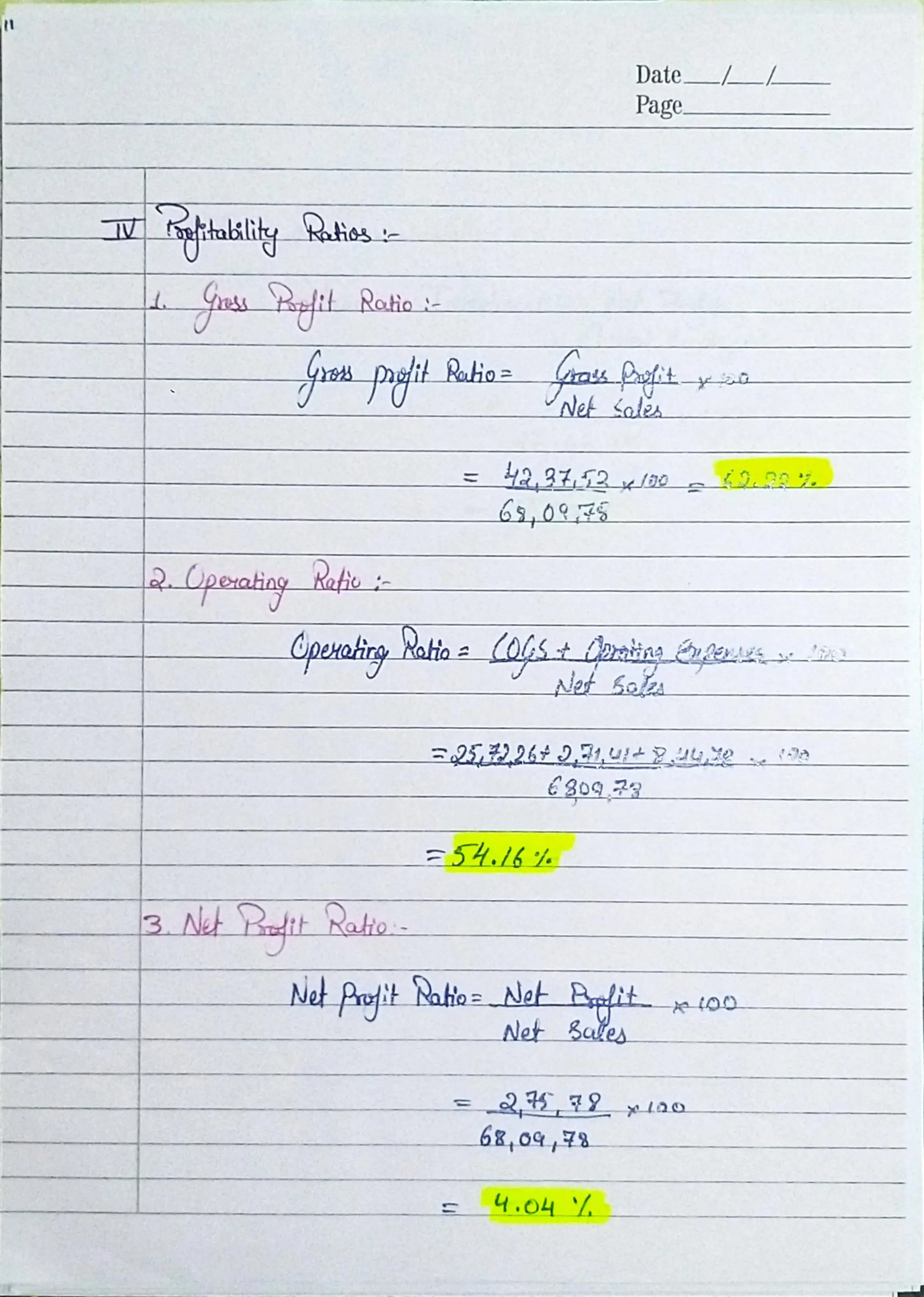 Accounts Class 12 project cash flow statement and ratio analysis | PDF