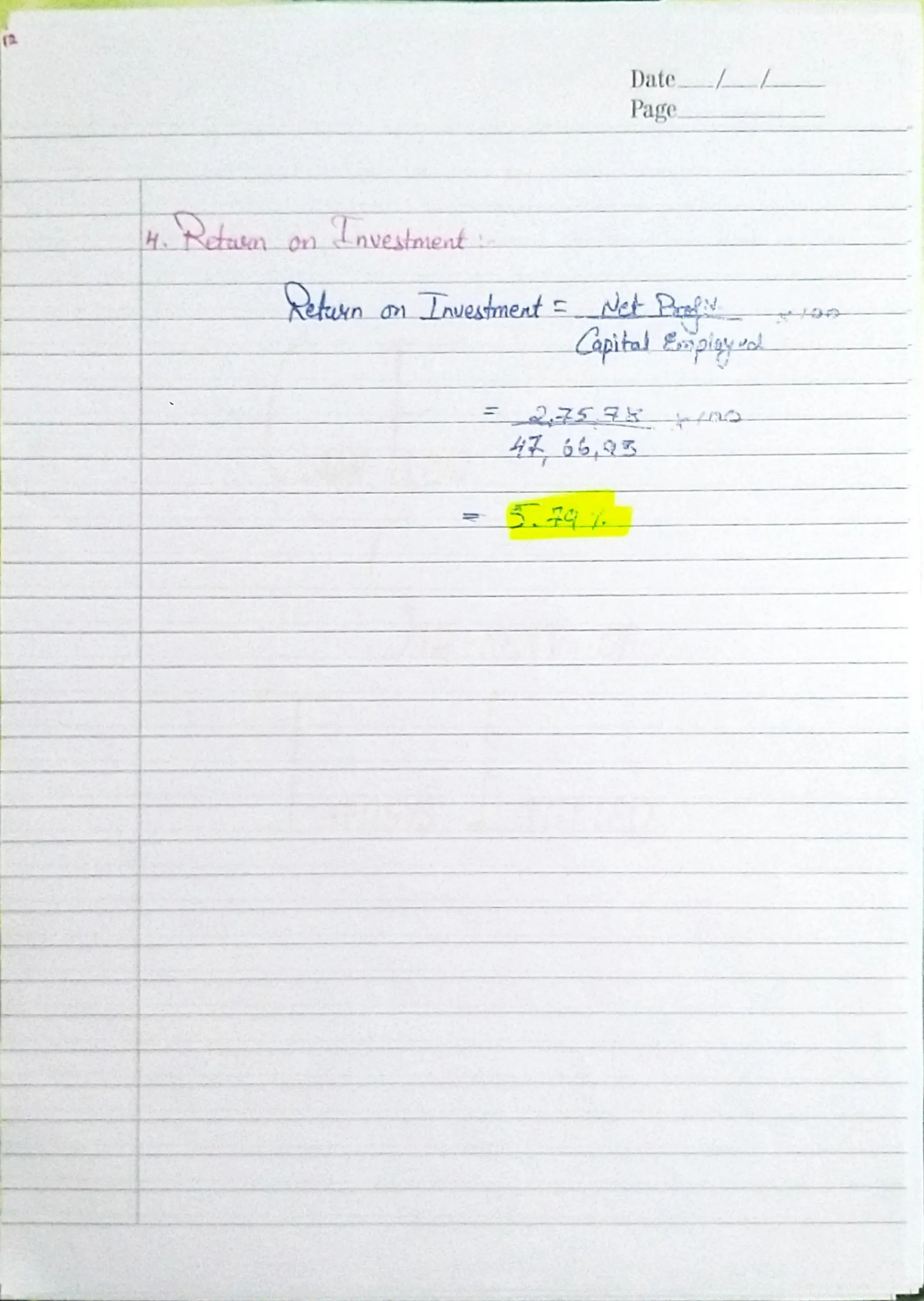 Accounts Class 12 project cash flow statement and ratio analysis | PDF