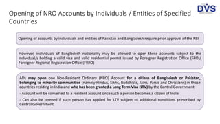 Accounts for non residents under fema | PPTX
