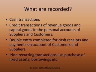 Accounts from incomplete records | PPTX