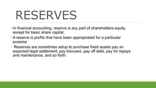 reserves | PPT