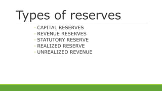 reserves | PPT