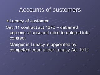 Accounts of customers | PPT