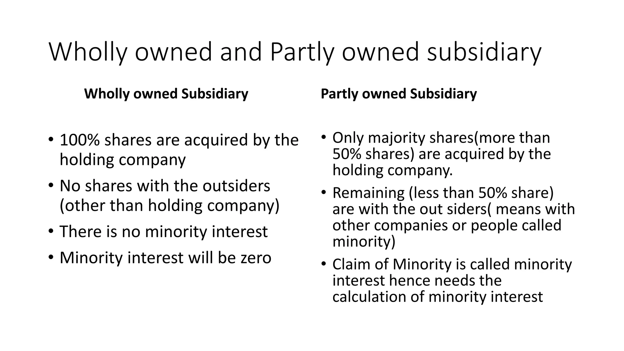 Accounts of holding companies | PPTX