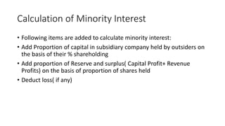 Accounts of holding companies | PPTX