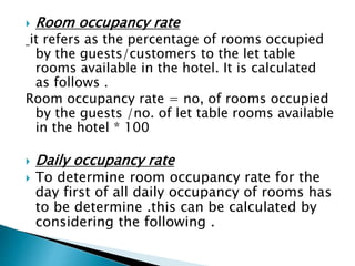 Accounts of hotel industeries | PPT