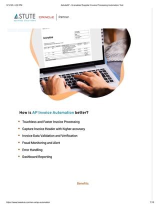 AI-Powered Accounts Payable Automation – AstuteAP for Seamless Invoice Processing | PDF