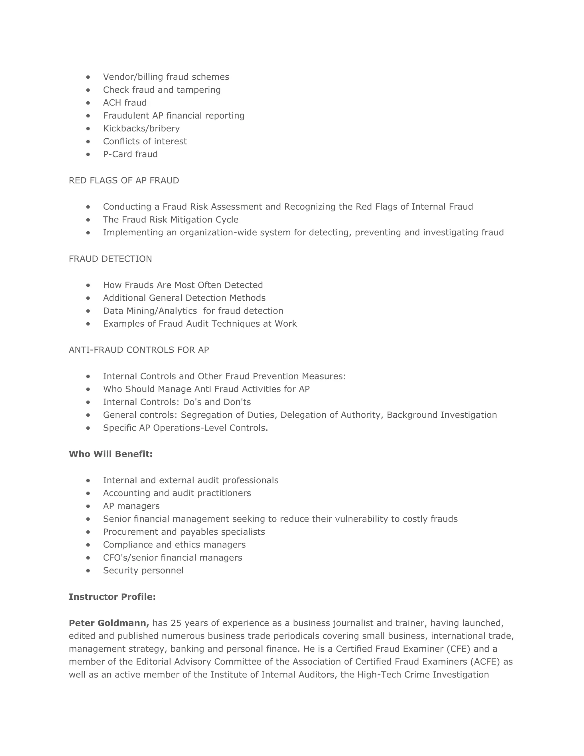 Accounts payable fraud | PDF