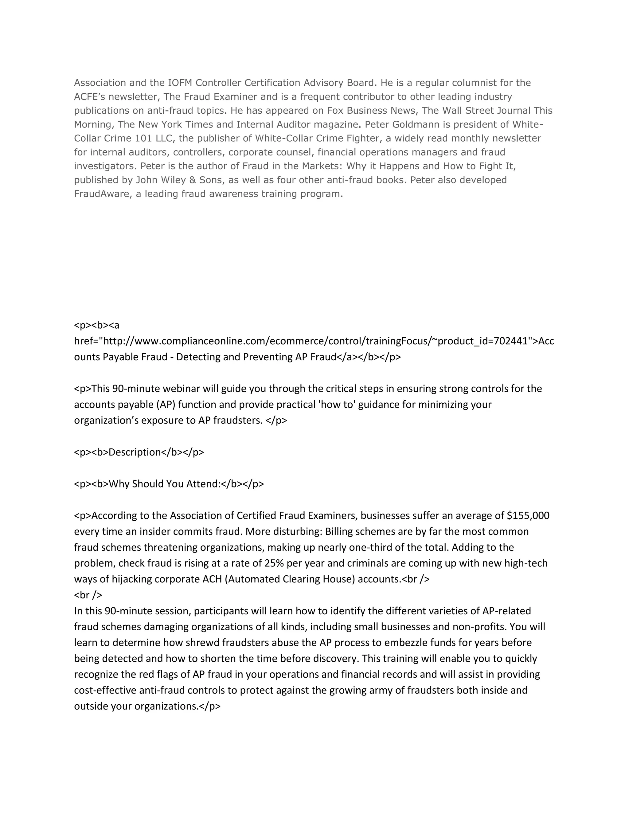 Accounts payable fraud | PDF