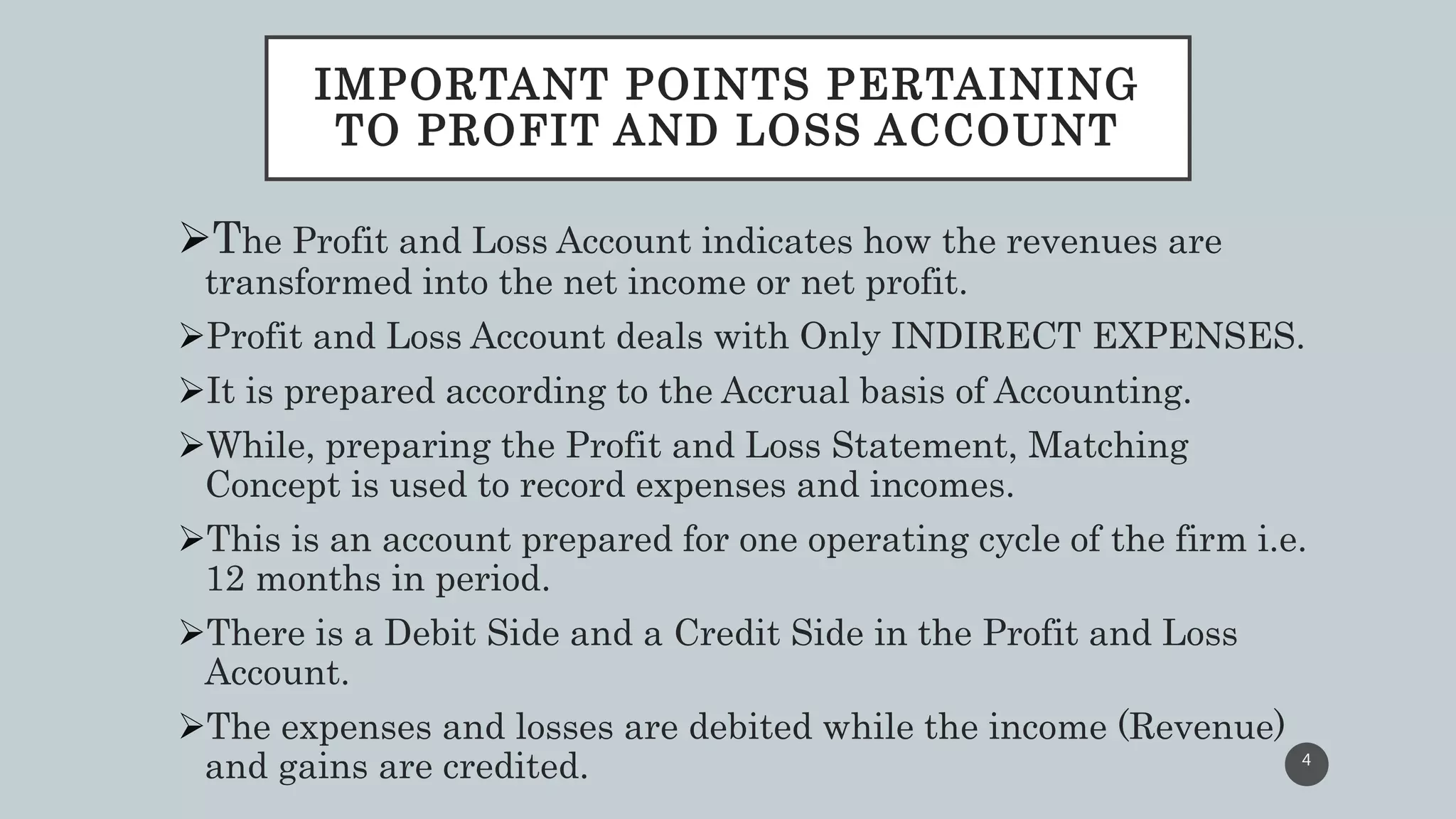 Profit and Loss Account | PPTX