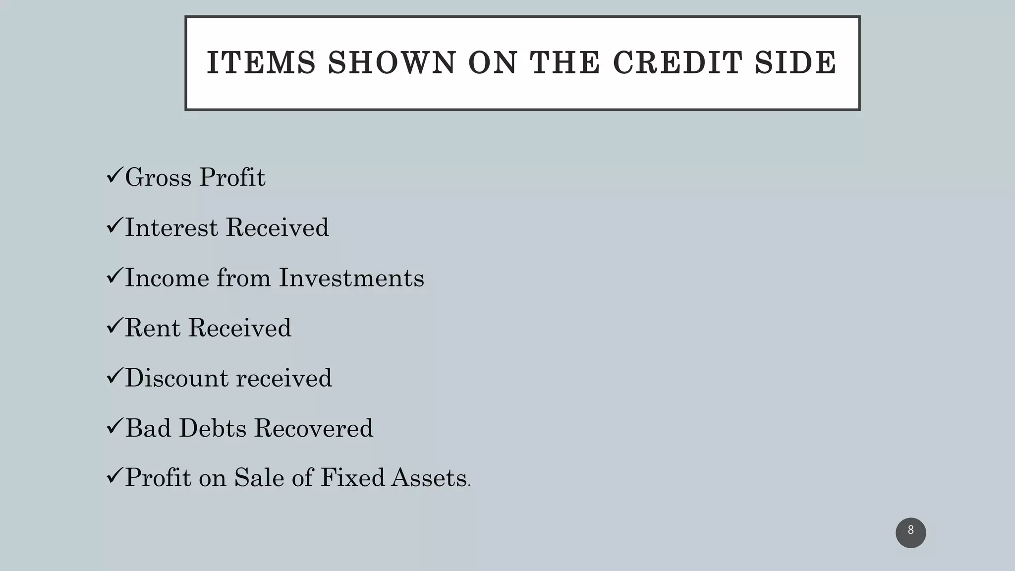 Profit and Loss Account | PPTX