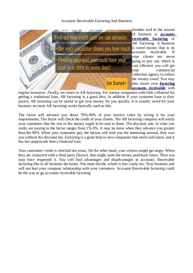Accounts Receivable Factoring And Business accounts-receivable-factoring-and-business