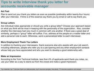 Accounts receivable manager | PPT