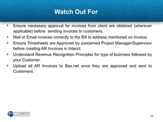 Accounts Receivable Training Module and Cycle | PPTX