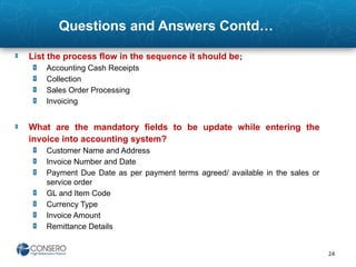 Accounts Receivable Training Module and Cycle | PPTX