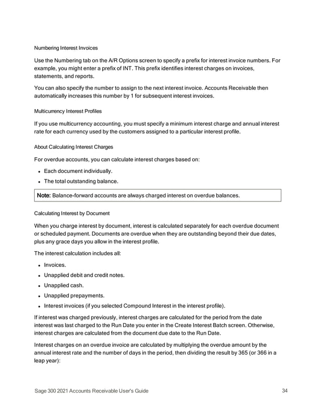 Accounts Receivable User's Guide for ACCPAC | PDF