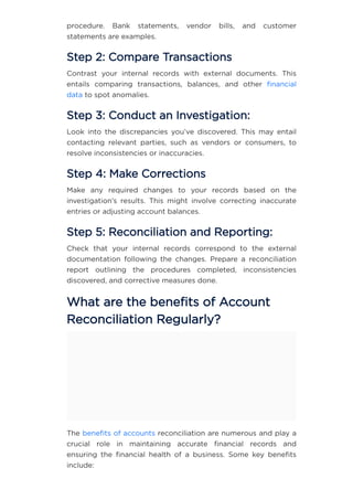 The Essential Guide to Account Reconciliation: Accuracy Matters | PDF