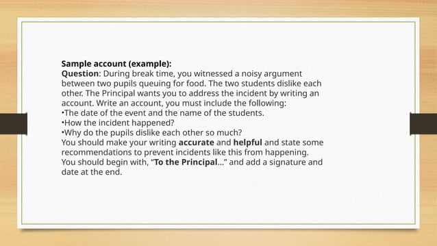 Account Writing, basic concept how to write a proper account | PPTX