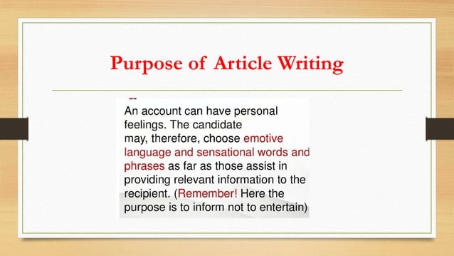 Account Writing, basic concept how to write a proper account | PPTX