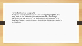 Account Writing, basic concept how to write a proper account | PPTX