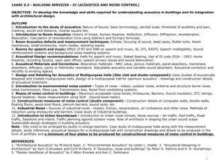 Accoustics tech notes 2014 | PPTX