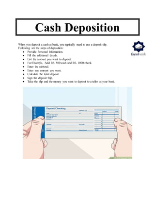 Accounting Project (bank dealing) | DOCX