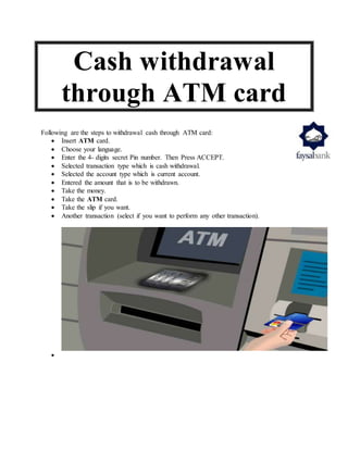 Accounting Project (bank dealing) | DOCX