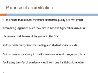 Accrediation & licensure | PPTX