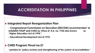 Accreditation in Philippines and Implementing Curriculum In Classroom ...