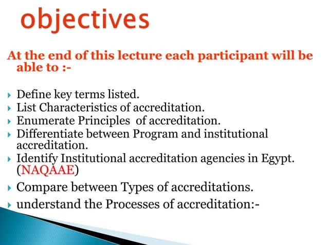 Accreditation | PPTX