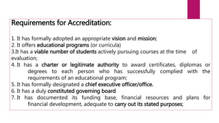 Accreditation | PPTX