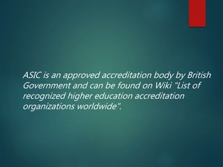 Accreditation for international colleges | PPT
