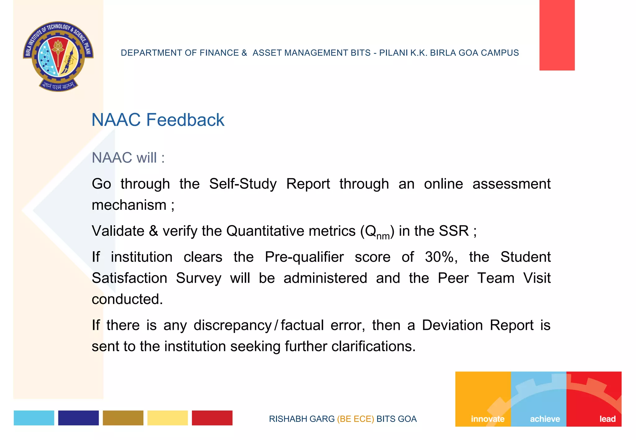 NAAC : Accreditation Process | PDF | Professional School | Postgraduate Education