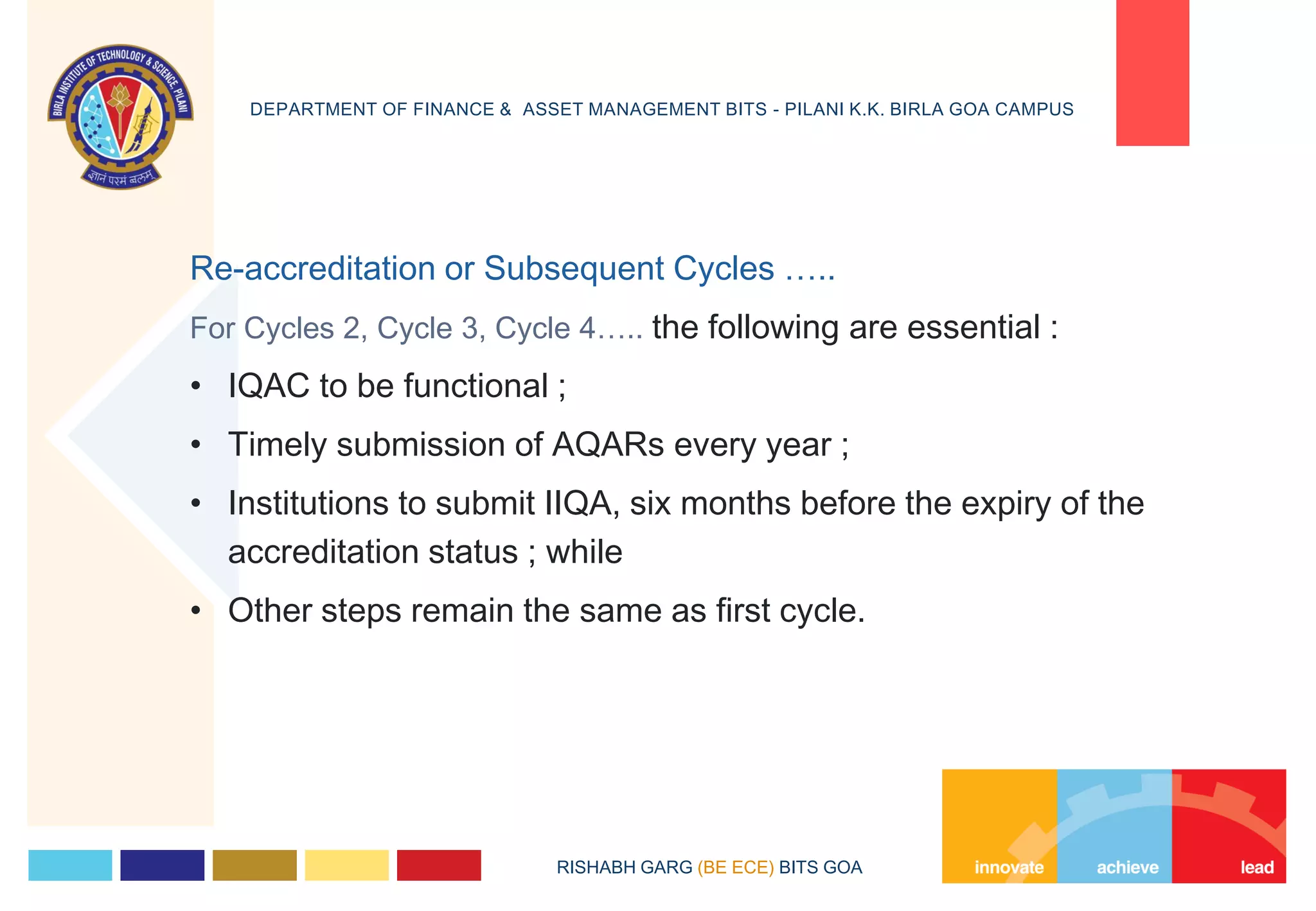 NAAC : Accreditation Process | PDF