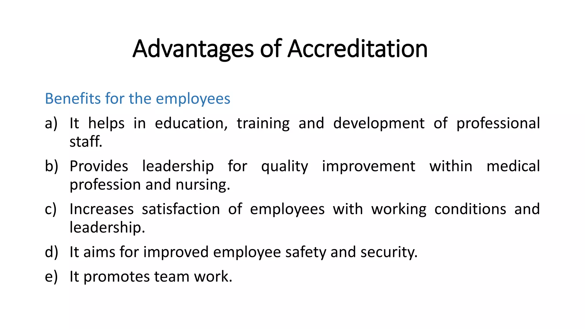 Accreditation of health care organization | PPTX