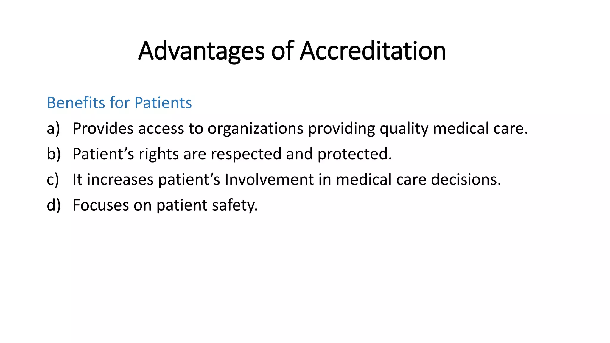 Accreditation of health care organization | PPTX