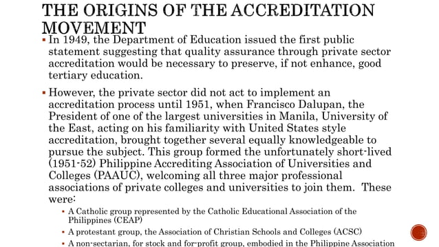 Accreditation of programs.faap | Professional School | Postgraduate ...
