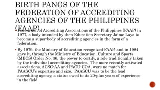 Accreditation of programs.faap