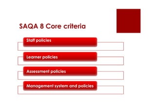 SETA Accreditation req -_updated | PDF | Educational Assessment | Education