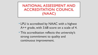 Accreditations and Approvals of LPU.pptx